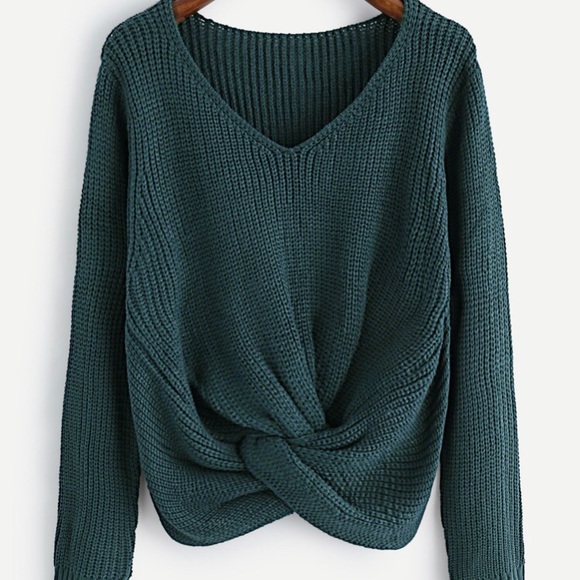 Sweaters | Twist Front Sweater | Poshmark